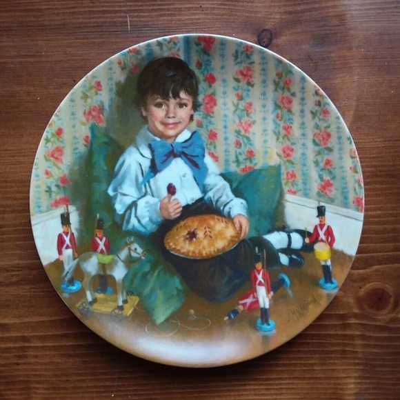Accents | Little Jack Horner 4th Plate Mother Goose John Mcclelland Limited Ed Reco 1982 | Poshmark